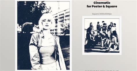 Cinematic Square And Poster Effect Layer Styles Including Action