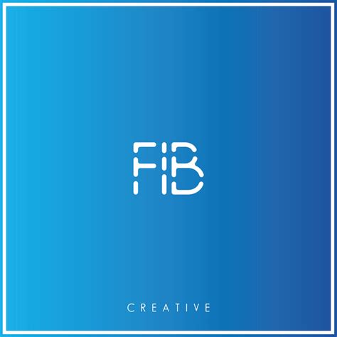 Premium Vector Fib Premium Vector Latter Logo Design Creative Logo Vector Illustration Minimal