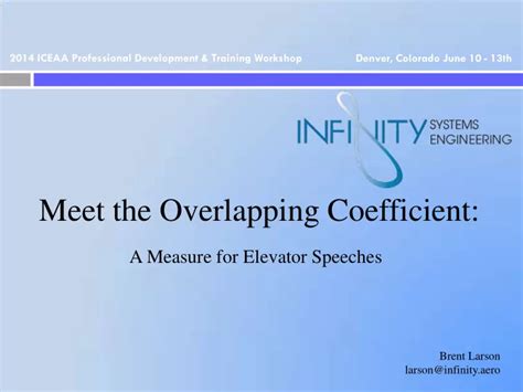 Ppt Meet The Overlapping Coefficient A Measure For Elevator Speeches Powerpoint