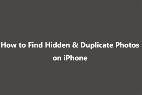 How To Find Hidden And Delete Duplicate Photos On Iphone Solved