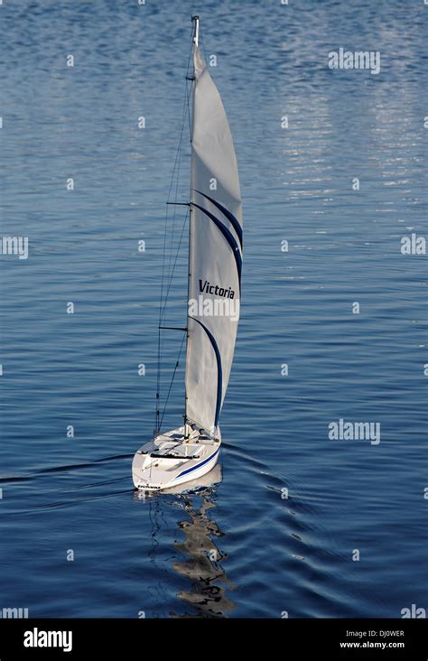 Radio Controlled model yacht Stock Photo - Alamy