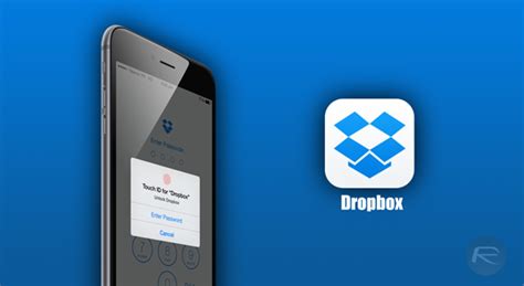 Dropbox Finally Updated For Iphone 6 6 Plus Adds Touch Id Fingerprint Unlocking Redmond Pie