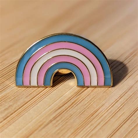 Transgender Pride Enamel Pin Trans Planetary Explorer Soft Etsy