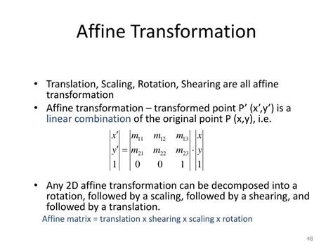 Ppt Csce 441 Computer Graphics 2d Transformations Powerpoint
