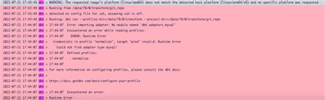 Airbyte Cannot Find Adapter On Custom Dbt Transformation Connector Questions And Issues Airbyte