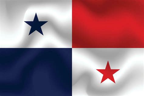 Flat Illustration Of Panama Flag Panama Flag Design Panama Wave Flag