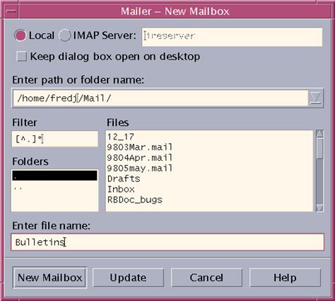 Using The File Selection Dialog Box Solaris Common Desktop Environment Users Guide