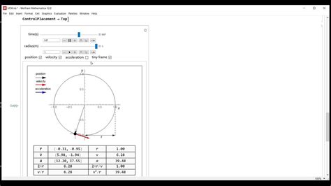 uniform circular motion simulation youtube