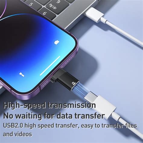 ADS A PD W Pin Male To USB C Type C Female Adapter Black