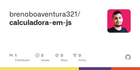 GitHub Brenoboaventura Calculadora Em Js