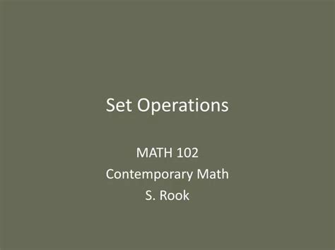 Ppt Set Operations Powerpoint Presentation Free Download Id