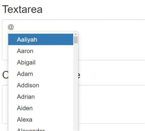 Angular Mentions Component Angular Script