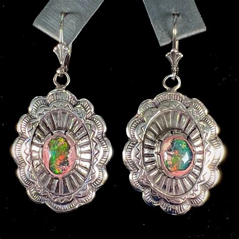 Mexican Fire Opal Earrings