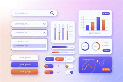 premium vector flat design ui and ux elements