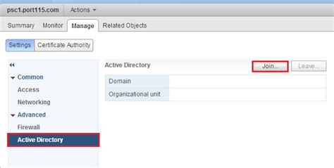 Nested Home Lab Part 5 Adding An Active Directory Identity Source To Your Psc Vcsa Port115