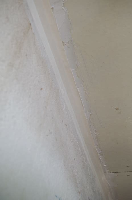 Patching Holes In The Garage Mudding Between Drywall Ceiling And Walls 3 Plaster And Disaster