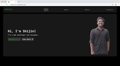 Shijin Riju On Linkedin Webdevelopment Portfolio Html Css