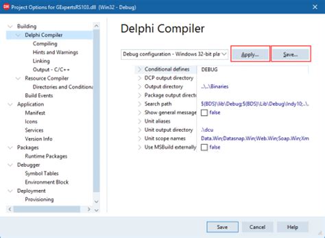 Optset Files Delphi Ide And Apis Delphi Praxis En