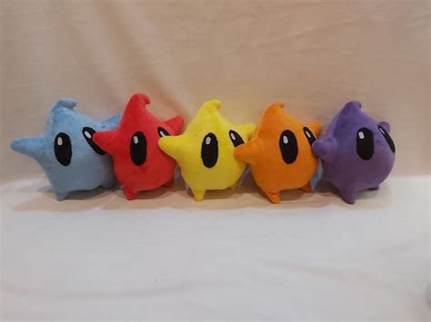 Luma 59 15 Cm Plush Toy Primary Colors Made To Order Mario Etsy