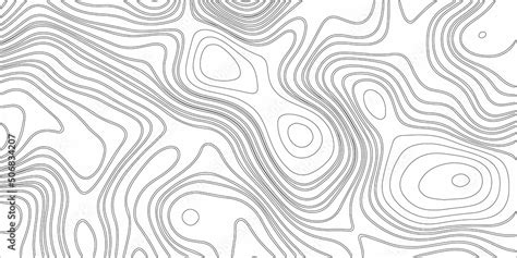 Abstract Background With Vector Monochrome Seamless Pattern Curved Lines Black And White