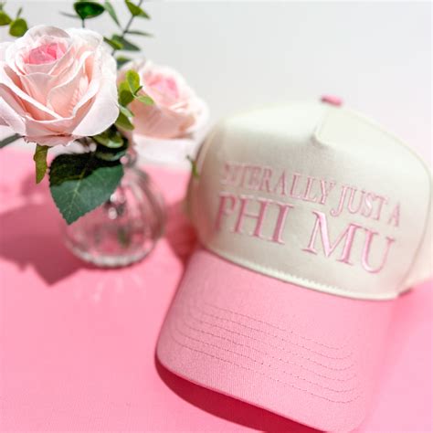 Phi Mu Literally Just A Girl Sorority Hat Rush Greek Ts