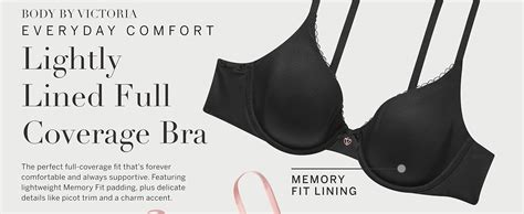 victoria s secret perfect coverage t shirt bra full coverage lightly