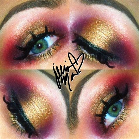 49er Gold Red Eyeshadow Makeup By Jillian Mac Ig Jillianmac Red