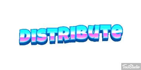 Distribute Word Animated  Logo Designs