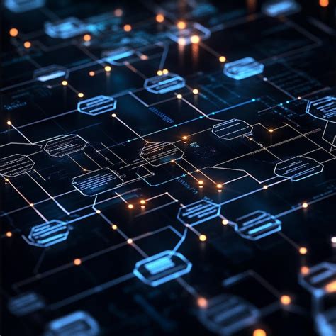 A Digital Flowchart Showing The Steps And Logic Of An Algorithm