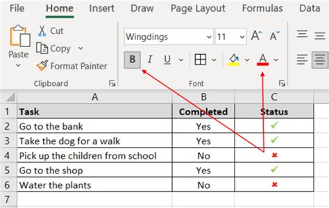 Tick Symbol In Excel 12 Awesome Ways To Insert Tick And Cross Symbols Excel Master Consultant