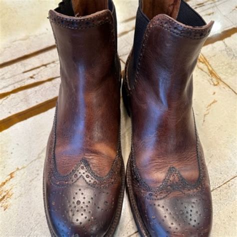 Frye Shoes Frye Lugged Chelsea Wingtip Boots Poshmark