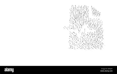 3d Rendering Of Nails In Shape Of Symbol Of Paper With Bent Corner And Heart Pulse Curve With