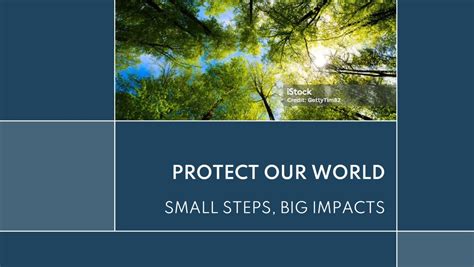 Small Steps Big Impacts Let Us Protects Our World