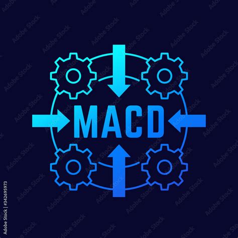 MACD Indicator Moving Average Convergence Divergence Vector Concept Stock Vector Adobe Stock
