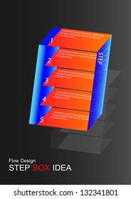 Box Flowchart Design Graphic Stock Vector Royalty Free Shutterstock