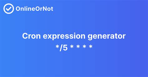 Run A Cron Job Every 5 Minutes Onlineornot