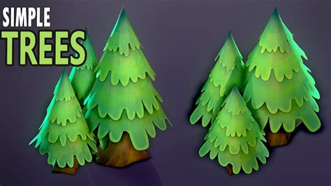 Making A Simple Stylized Tree With Maya And Substance Painter Youtube