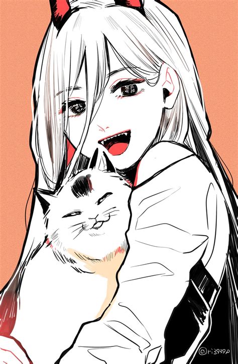 Power And Meowy Chainsaw Man Drawn By Richard Kun Danbooru