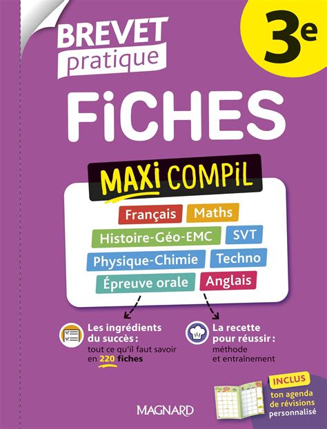 Brevet Pratique 2026 Maxi Compil De Fiches 3e Magnard