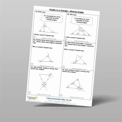 Year 6 Angles In A Triangle Reasoning And Problem Solving Resource ...