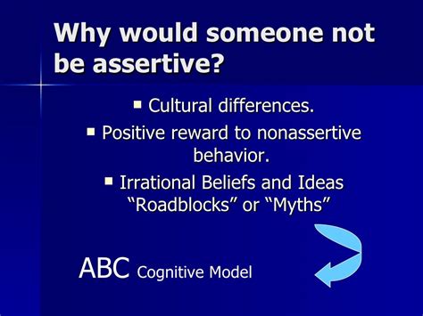 Assertive Behavior 2007
