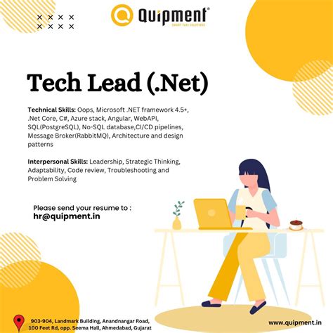 Kinjal V On Linkedin Were Hiring A Tech Lead For Net Lead Our Team