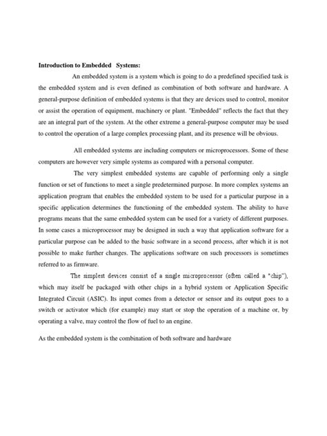 Introduction To Embedded Systems Pdf Central Processing Unit Embedded System