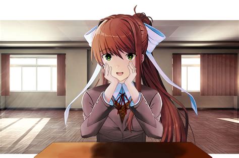 Made A Couple Of Hand Gestures And An Expression For Monika Issue 1445 Monika After Story