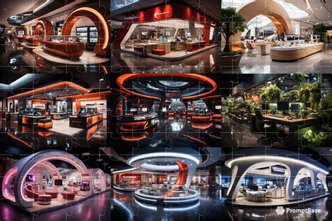 Futuristic Tech Stores In Luxury Malls Midjourney Prompt Promptbase