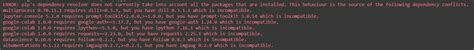 Python Getting Pip Dependency Error Following TFX Tutorial Stack Overflow