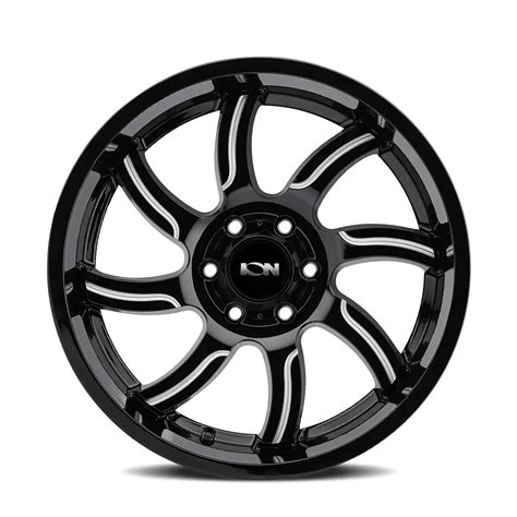 Ion 151 Gloss Black Milled 20x9 6x135 0mm 87mm Toto Tire