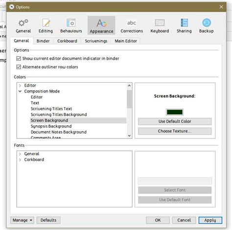 Scrivener Changing Backgrounds In Composition Mode Cdwarhurst
