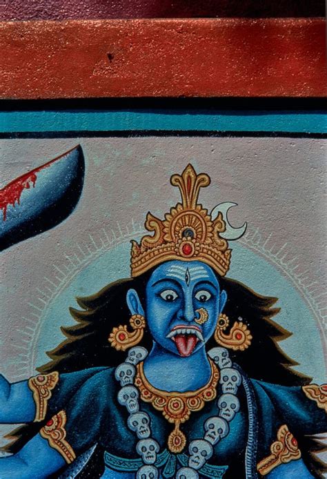 Pintura De Pared Lateral De Kalika Devi Andhra Pradesh Imagen De Archivo Imagen De Pintura