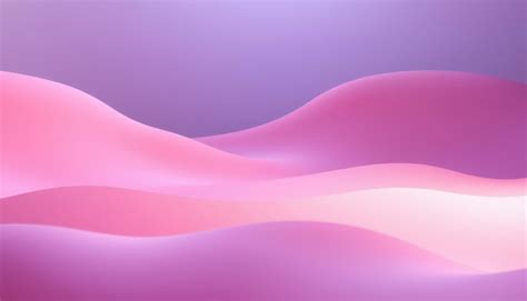 Abstract Pink And Purple Gradient Background With Soft Flowing Waves Premium Ai Generated Image